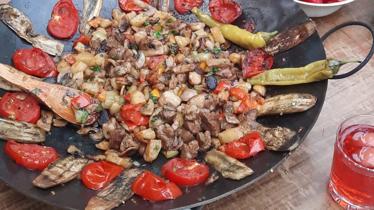 🔴 SACICI 🔴dish of lamb.😋Quzu ətindən♨️ SAC İÇİ ♨️ - YouTube