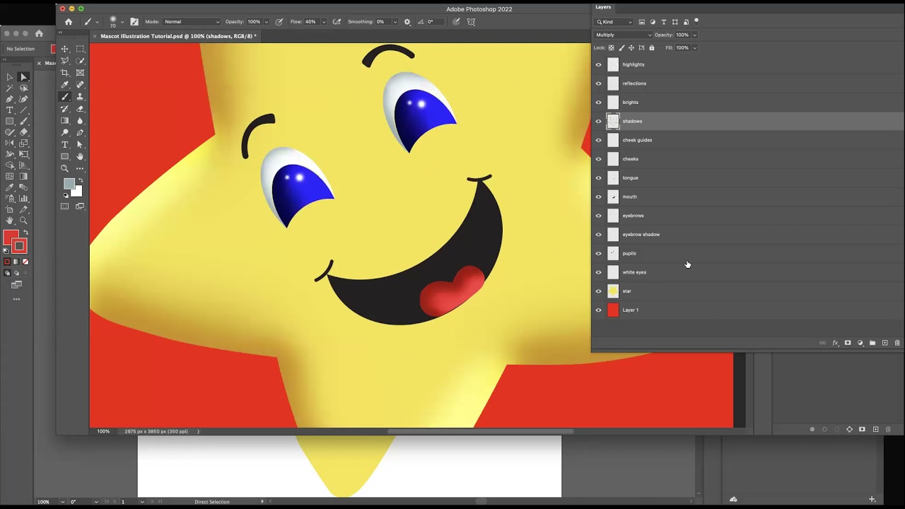 creating simple mascots - YouTube