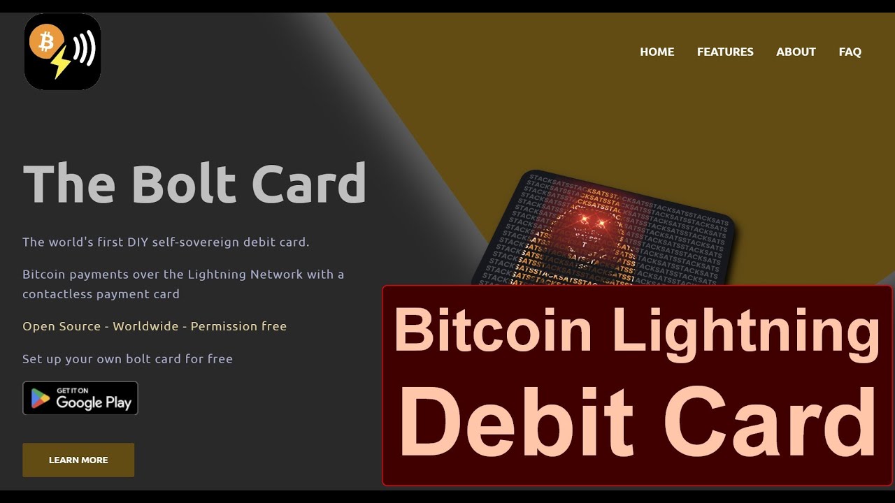 Bitcoin Lightning Debit Card - YouTube