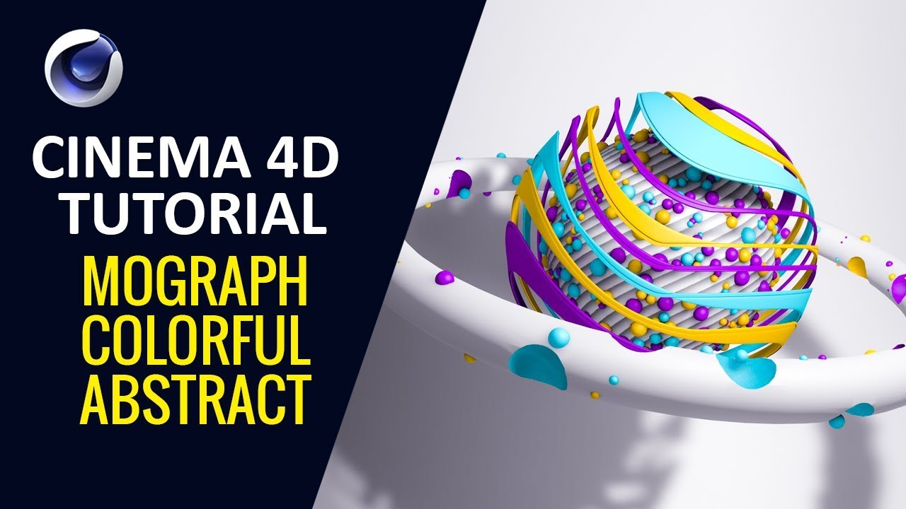 Mograph Colorful Abstract - Cinema 4D Tutorial - YouTube