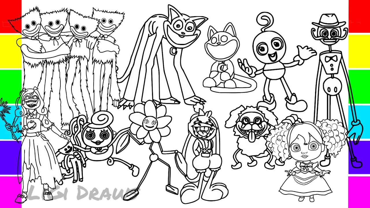 Poppy Playtime Chapter 3 Coloring Pages / How to Color All NEW BOSSES ...