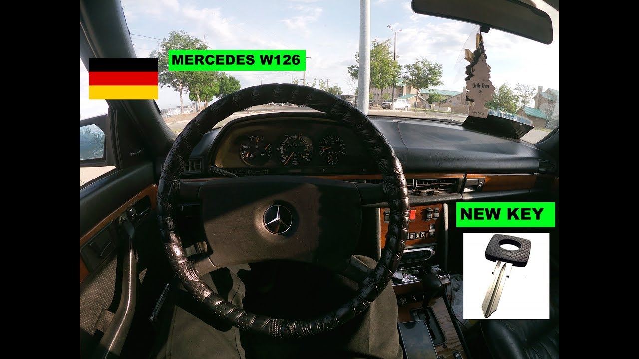 GETTING AN EXTRA KEY FOR MERCEDES W126, W123. W124..! - YouTube