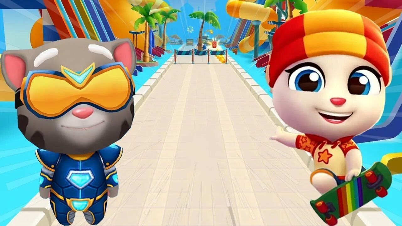 MY TALKING TOM GOLD RUN AND TOM GAMES#mytalkingtomherogames - YouTube