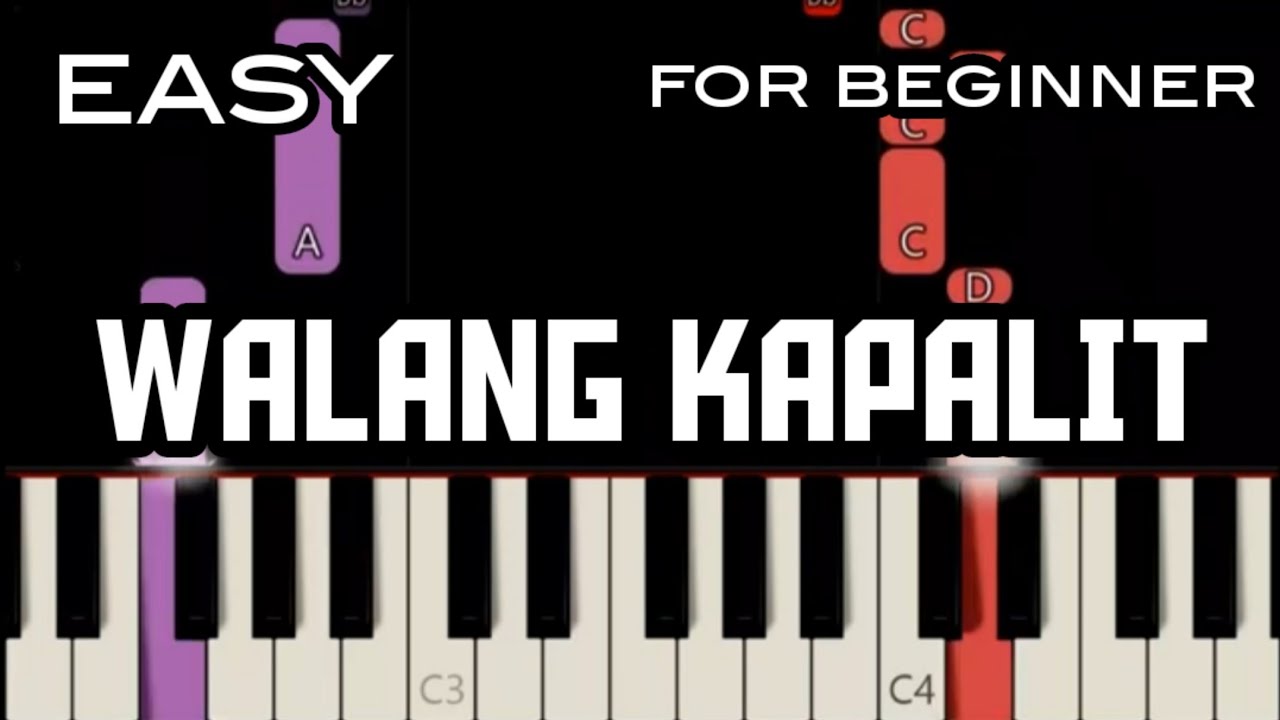 WALANG KAPALIT ( LYRICS ) - REY VALERA | EASY PIANO Chords - Chordify