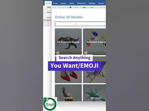 How to Insert 3D Model in MS Word #shortsfeed #shorts #excel #exceltutorial #viral - YouTube