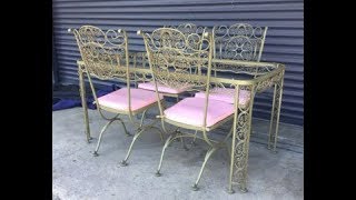 Vintage Wrought Iron Patio Furniture