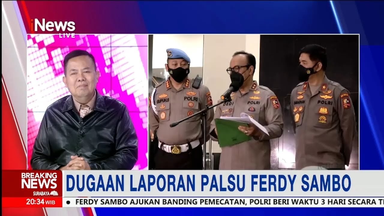 Dugaan Laporan Palsu, Nelson Simanjuntak: Sambo Layak Dipecat dari ...