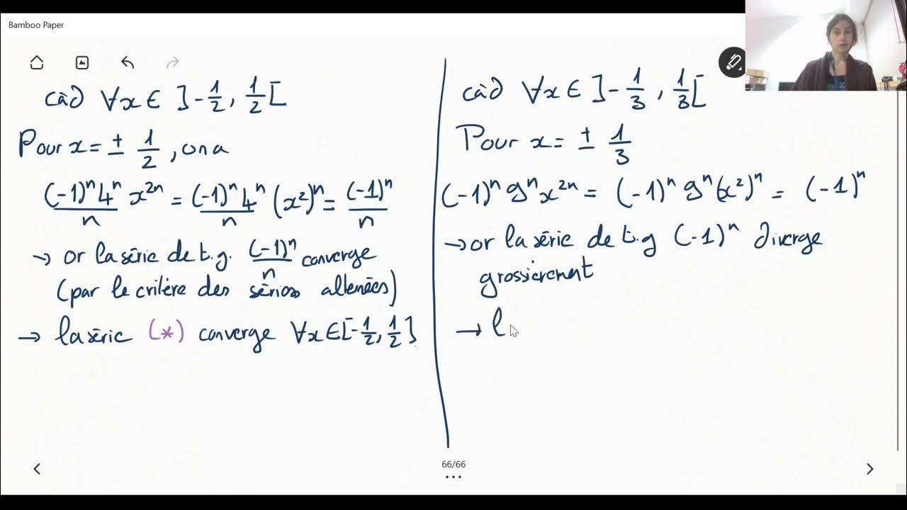 Analyse L2 CC2 Exercice 2 Sujets A et B - YouTube