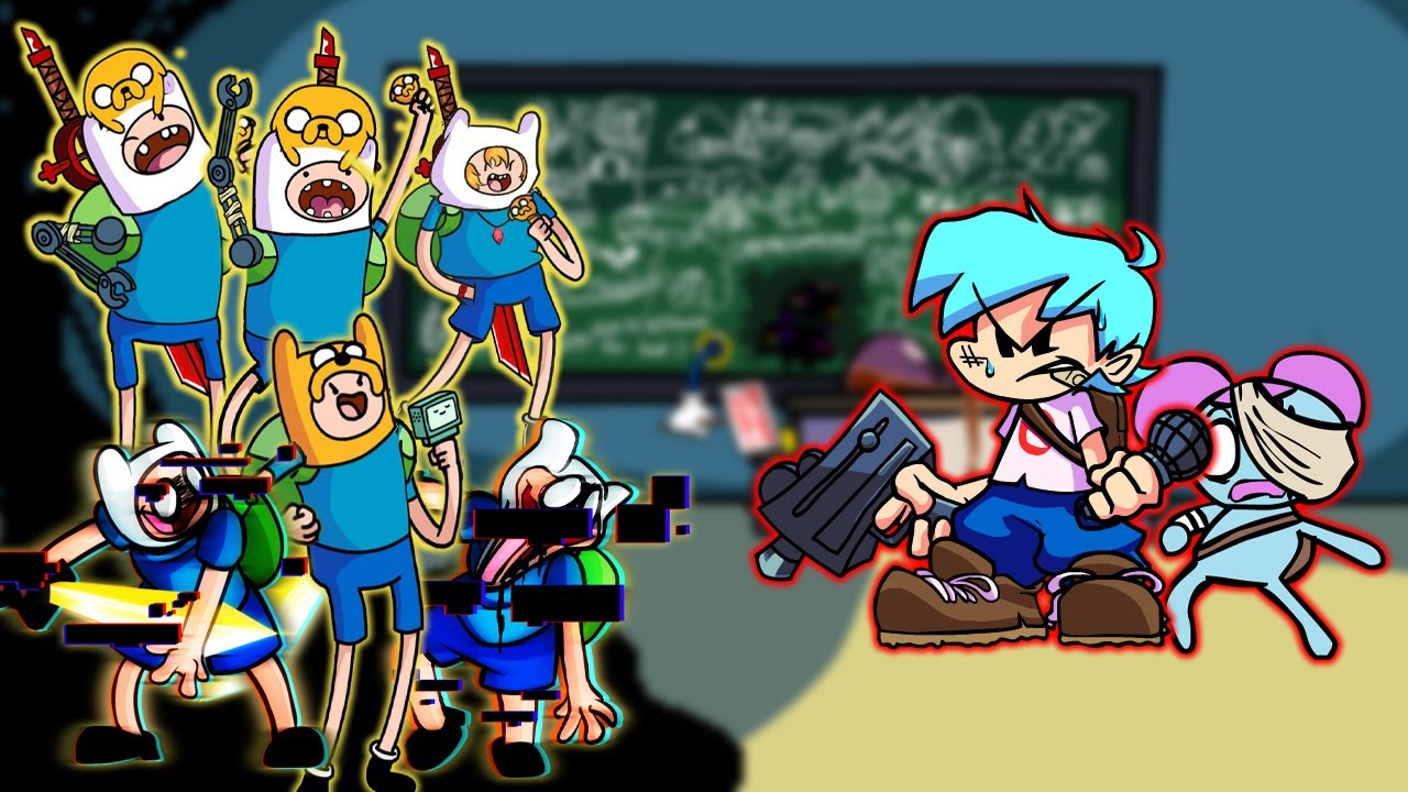 FNF No Hero ( Finn ) But Characters Sing It 🎵 ( Everyone Sings ) ALL ...
