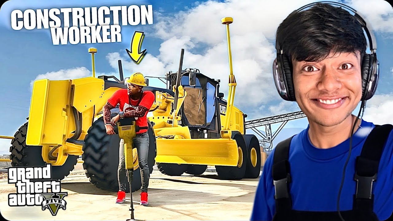 Playing GTA 5 as a Construction Worker #3 - YouTube