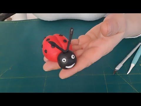 #Şeker Hamurundan UĞUR BÖCEĞİ Nasıl Yapılır?/How to Make LADYBUG with Sugar Paste?🐞🖤❤️