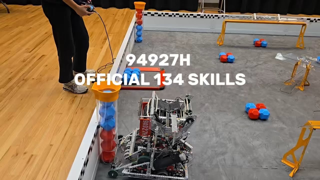 94927H | 134 Official Skills | VEX Push Back - YouTube