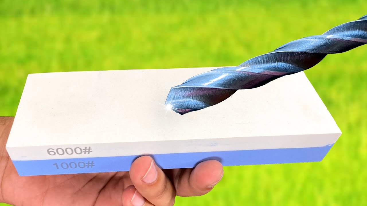 Razor Sharp! Sharpen Drill Bit in 60 Seconds With This Method - YouTube