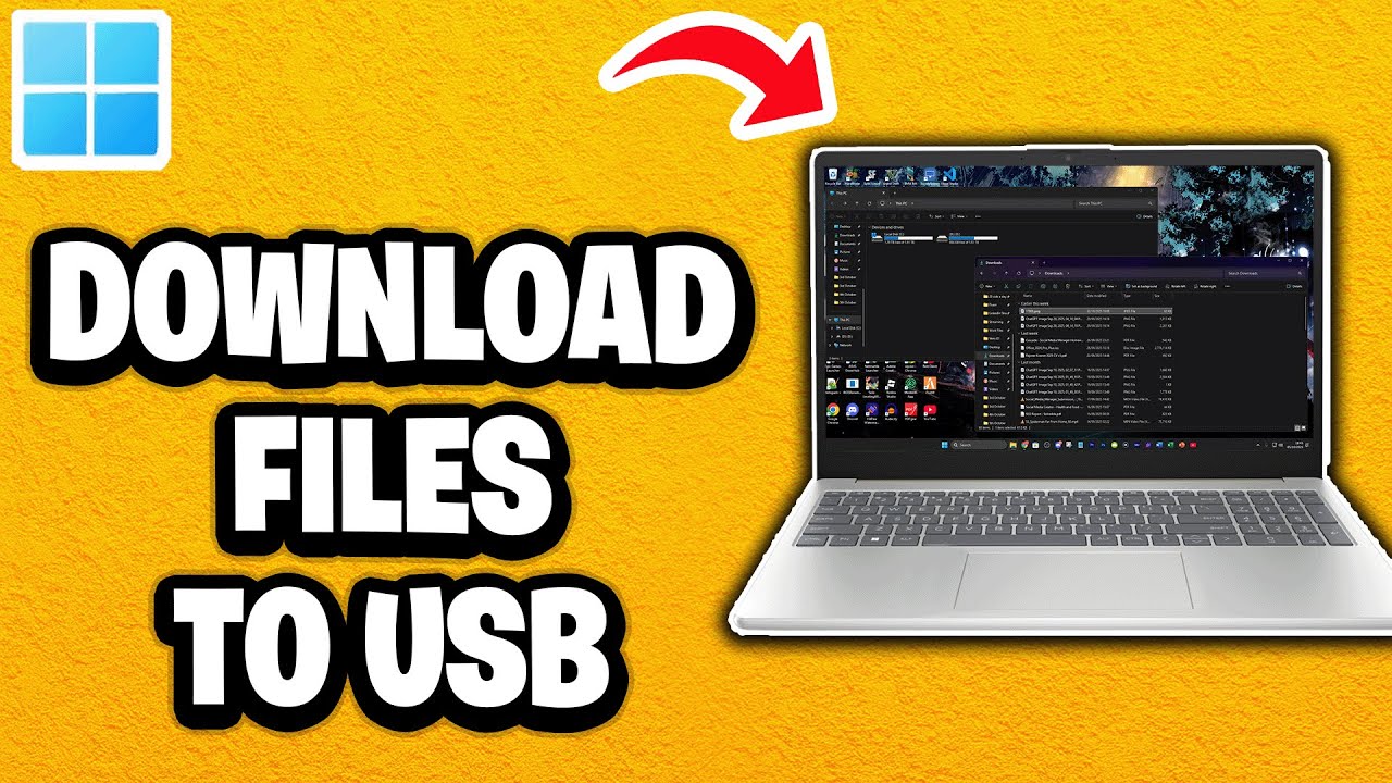 How To Download Files To USB Flash Drive On Laptop or PC - Fastest ...