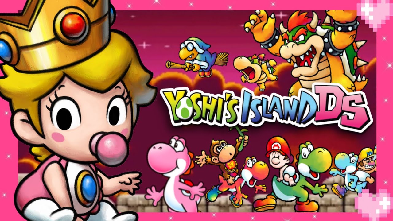 💗 Yoshi Island DS (World 5) Baby Peach Gameplay 💗 - YouTube