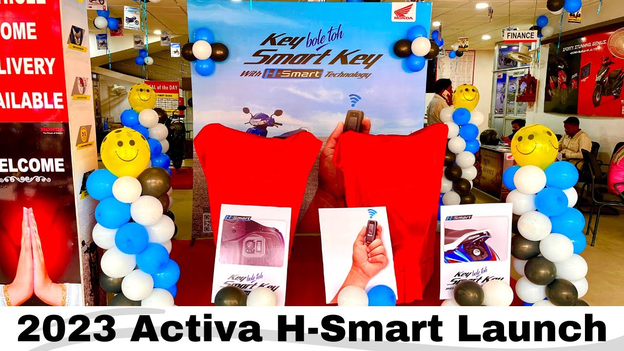 2023 New Honda Activa H-Smart😱Launch | Keyless Entry | Remote Control ...