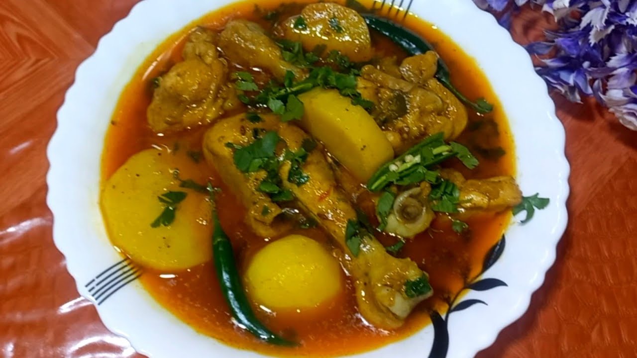 Aalo Ghosht Recipe | Potato Chicken Recipe | Aalo Ghosht Shorba Recipe ...