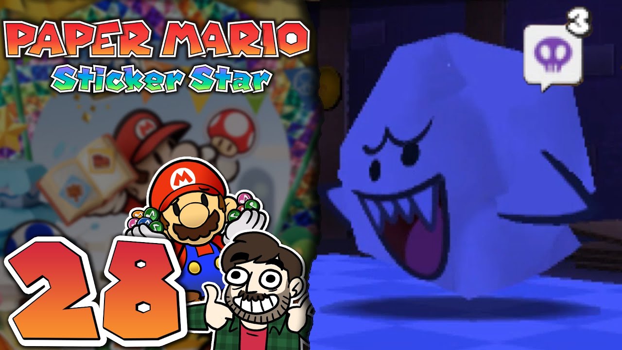 Paper Mario: Sticker Star [28] "Boo Light Fever" - YouTube