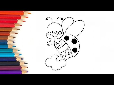 ladybug drawing step by step with me 🐞 - YouTube