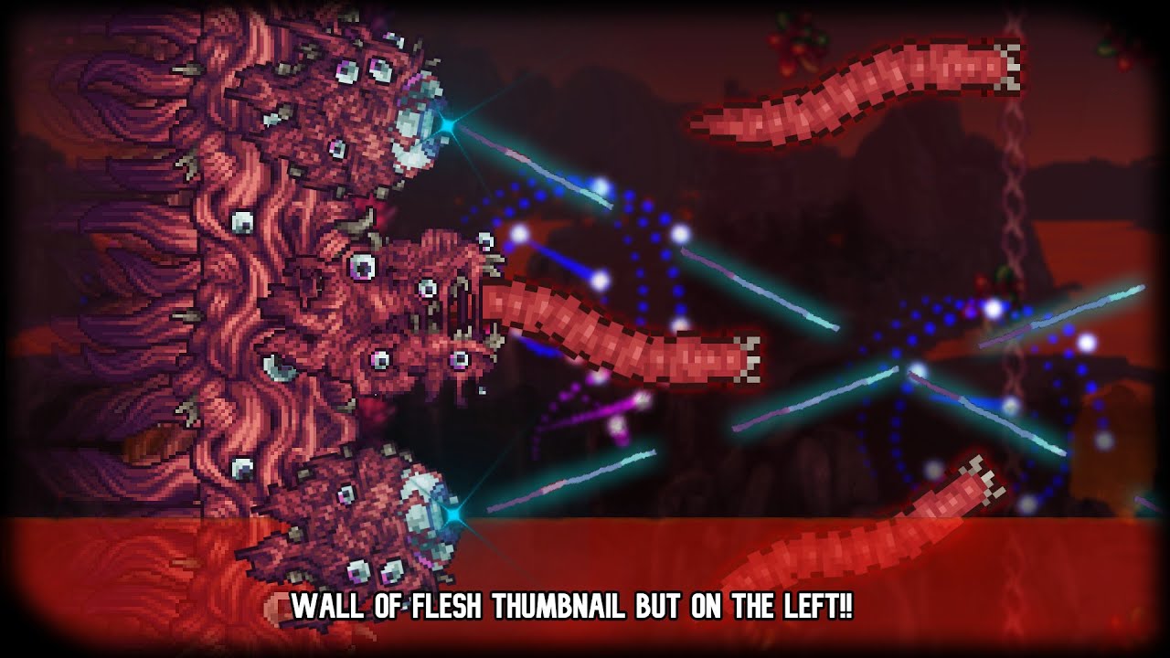 Terraria Vanilla Bosses Remade Wall Of Flesh Youtube