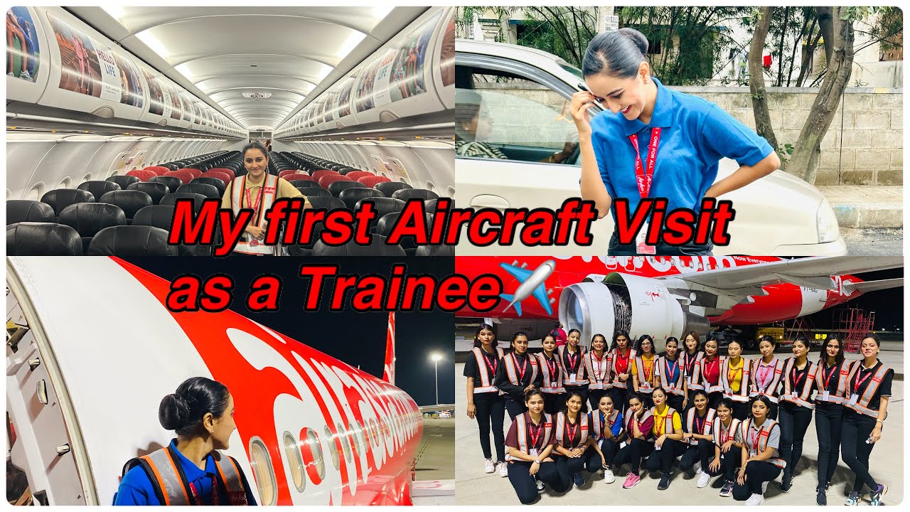 First Aircraft visit as a Trainee ️ #cabincrew #airasia # ...