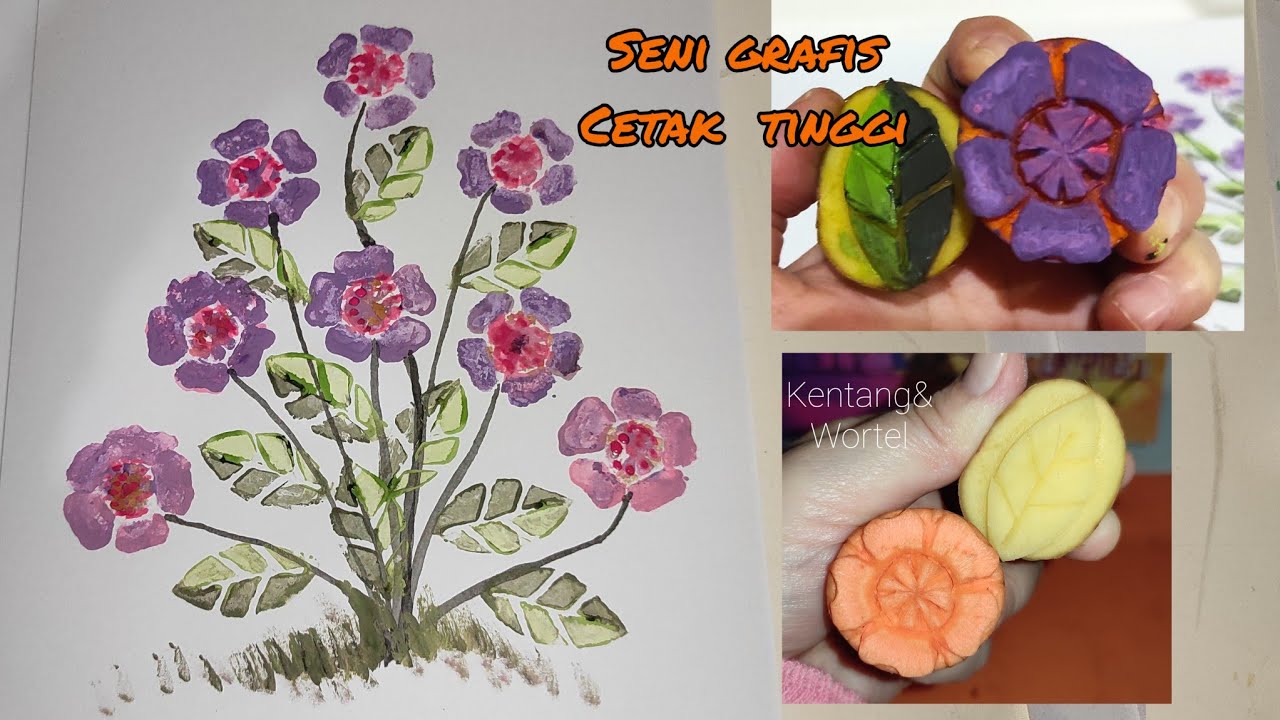 Contoh Gambar Seni Grafis Cetak Tinggi Dari Wortel 12