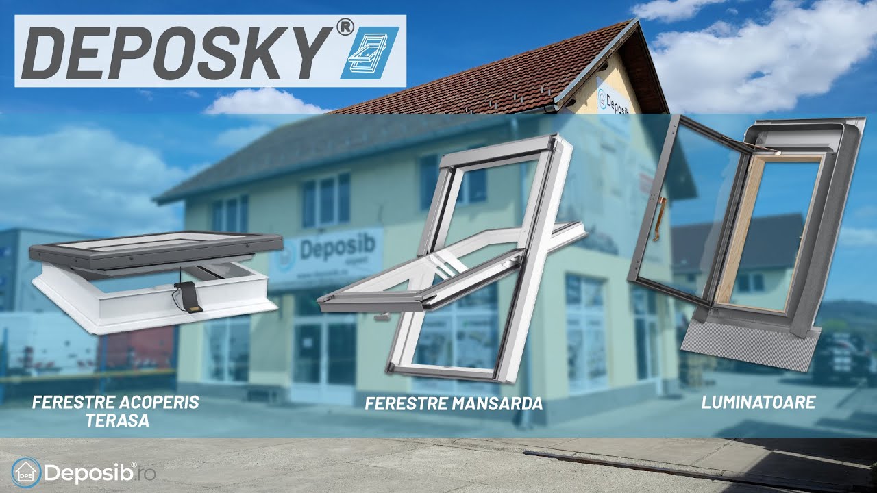 DepoSKY - gama de ferestre de mansarda, ferestre acoperis terasa si ...