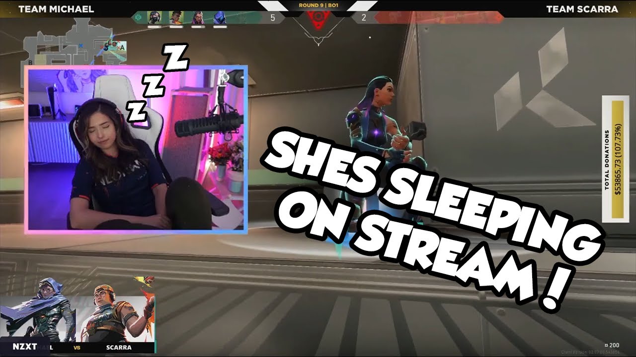 Pokimane is SLEEPING On STREAM!! (Valorant Moments) | Broccoli TV - YouTube