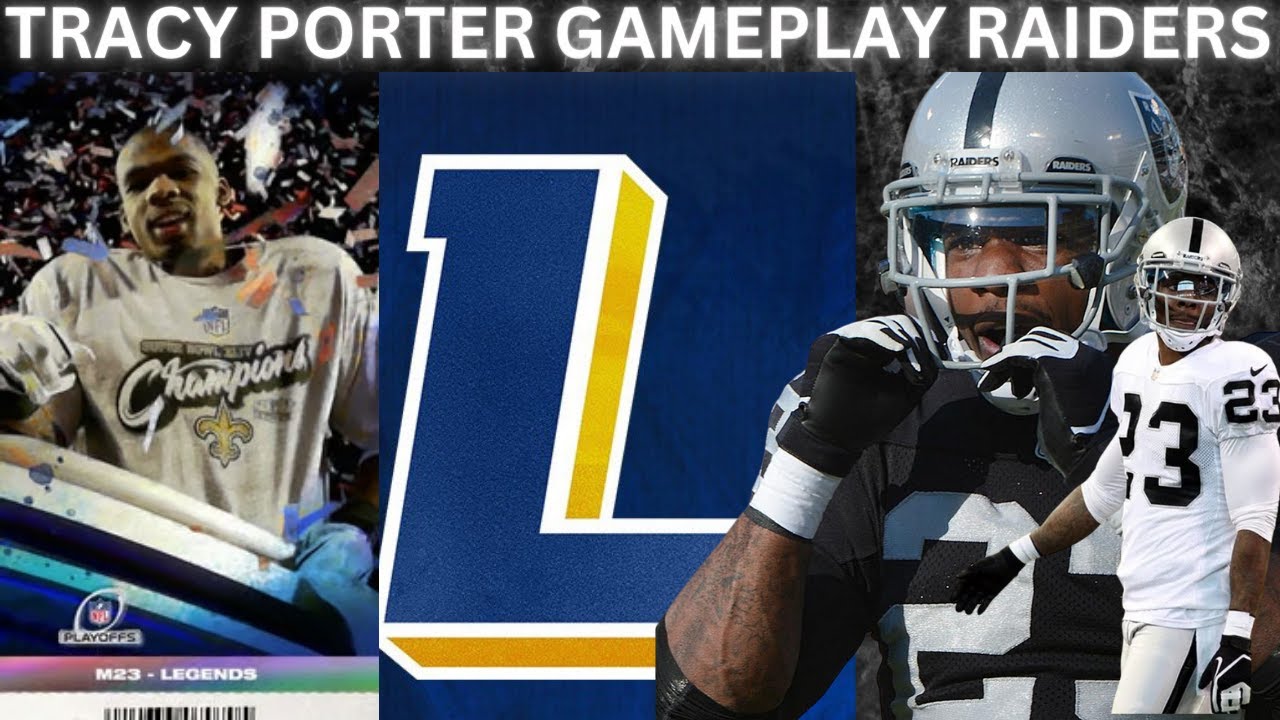 MADDEN 23 LEGEND TRACY PORTER GAMEPLAY LAS VEGAS RAIDERS THEME TEAM ...