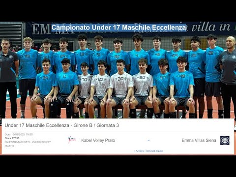 Under 17: Kabel Volley Prato - Emma Villas Siena - YouTube