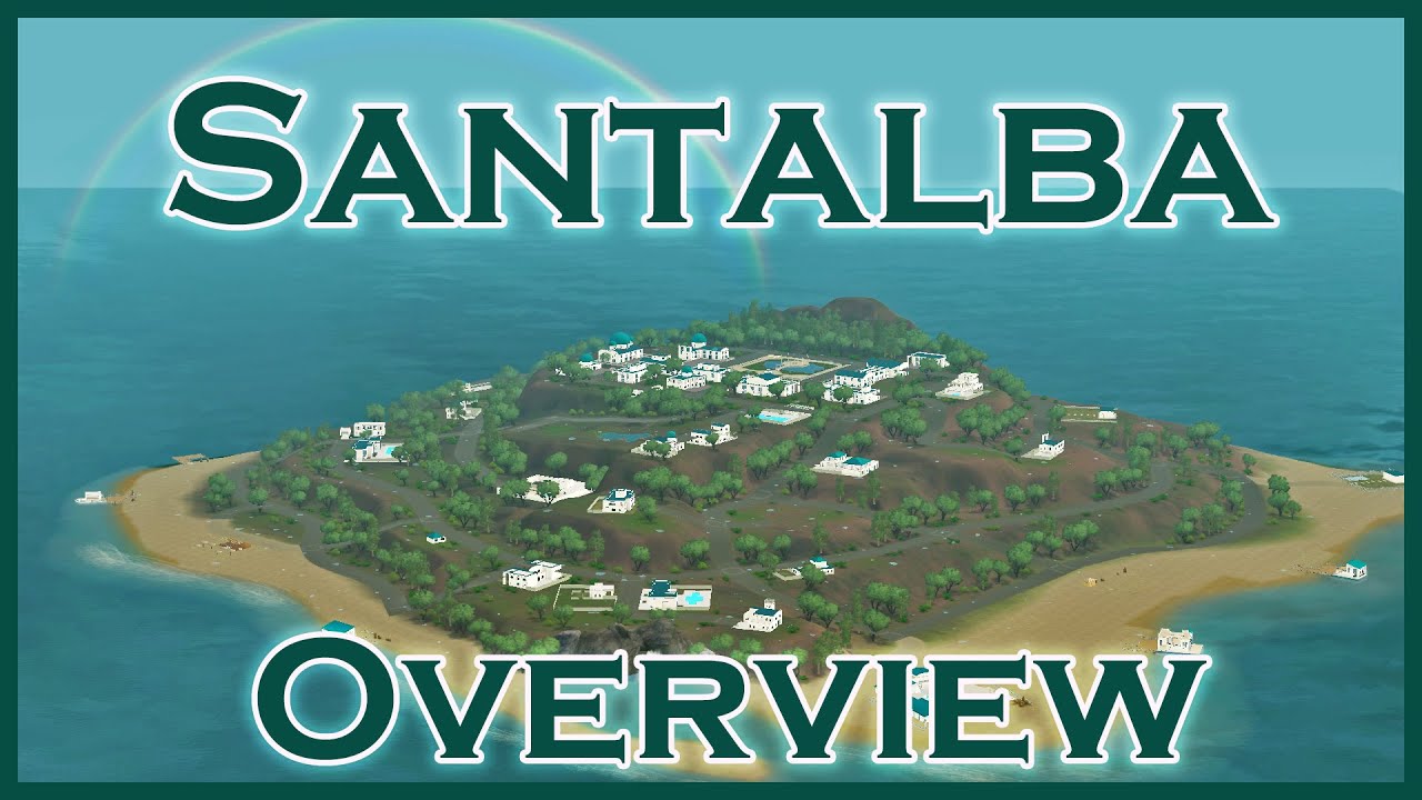 Santalba - The Sims 3 Custom World (Inspired by Greece!) - YouTube