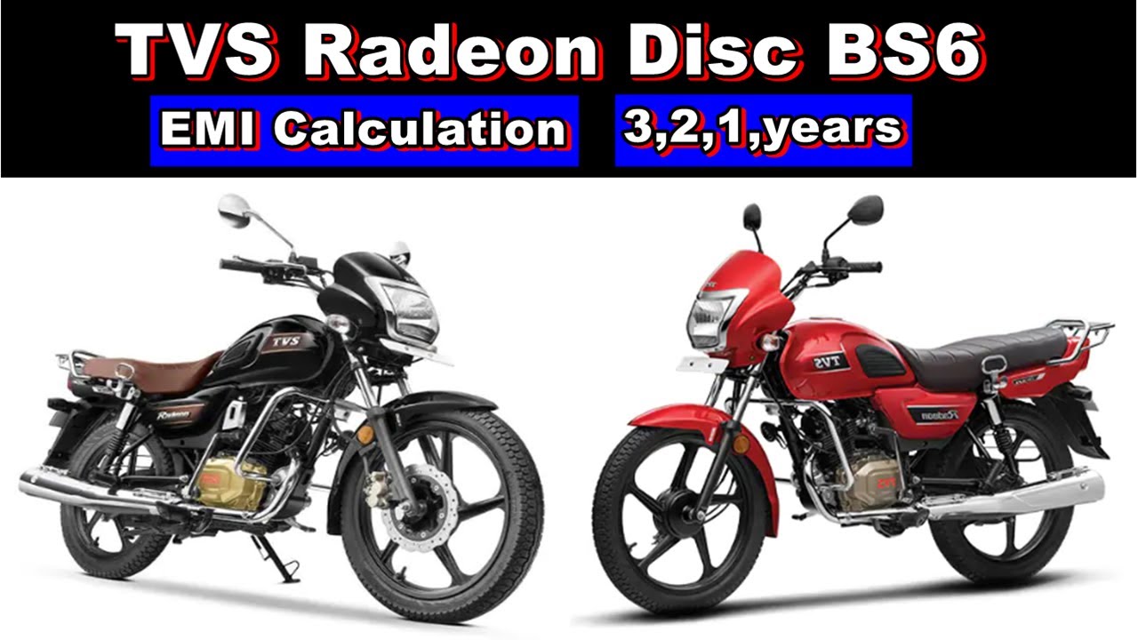TVS Radeon Disc BS6 EMI Calculation 3,2,1,years - YouTube