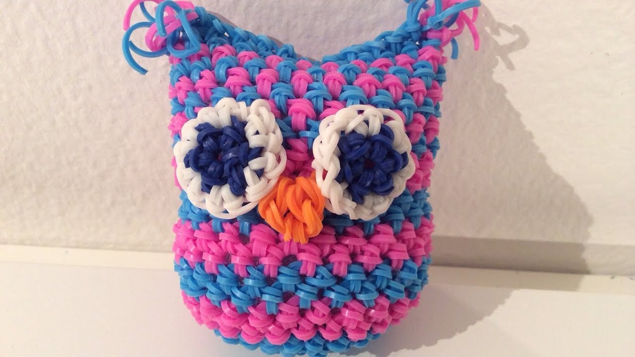 Rainbow Loom Nederlands, rustige uitleg "magic circle" en ogen/snavel ...