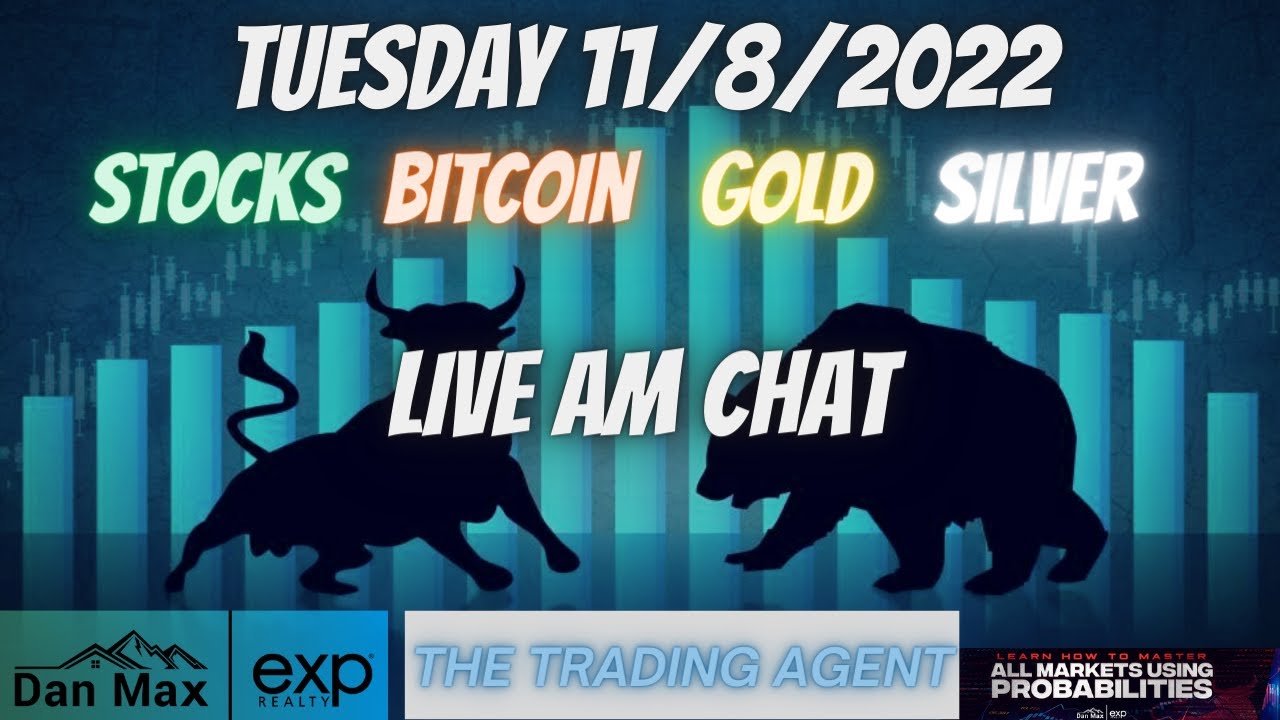 Live Am Chat for Tuesday 11/8/2022 for #Stocks #Oil #Bitcoin #Gold and ...