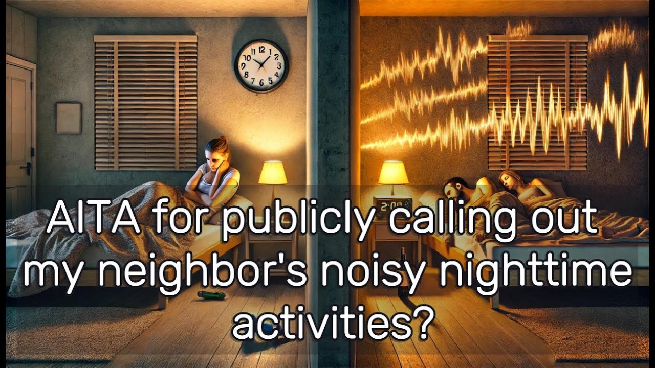AITA for publicly calling out my neighbor's noisy nighttime activities ...
