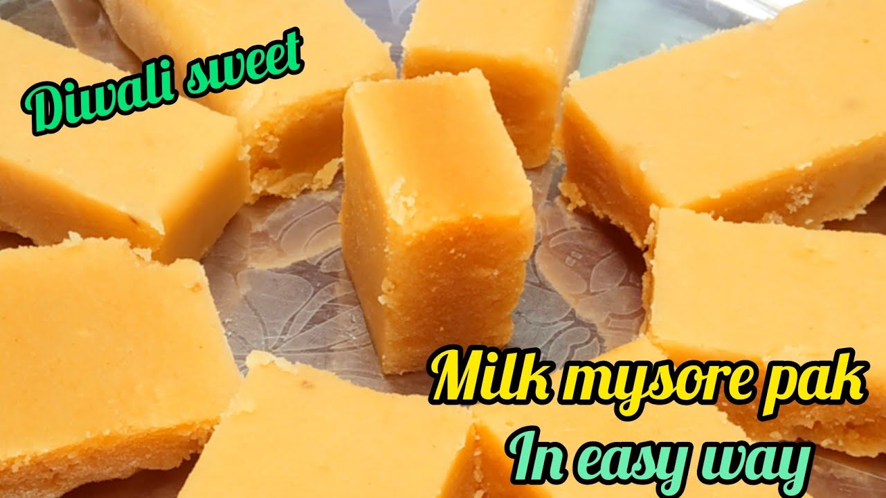 Milk mysore pak recipe in tamil🍂/பத்து நிமிஷத்தில் பால் இல்லாமல் பால் ...