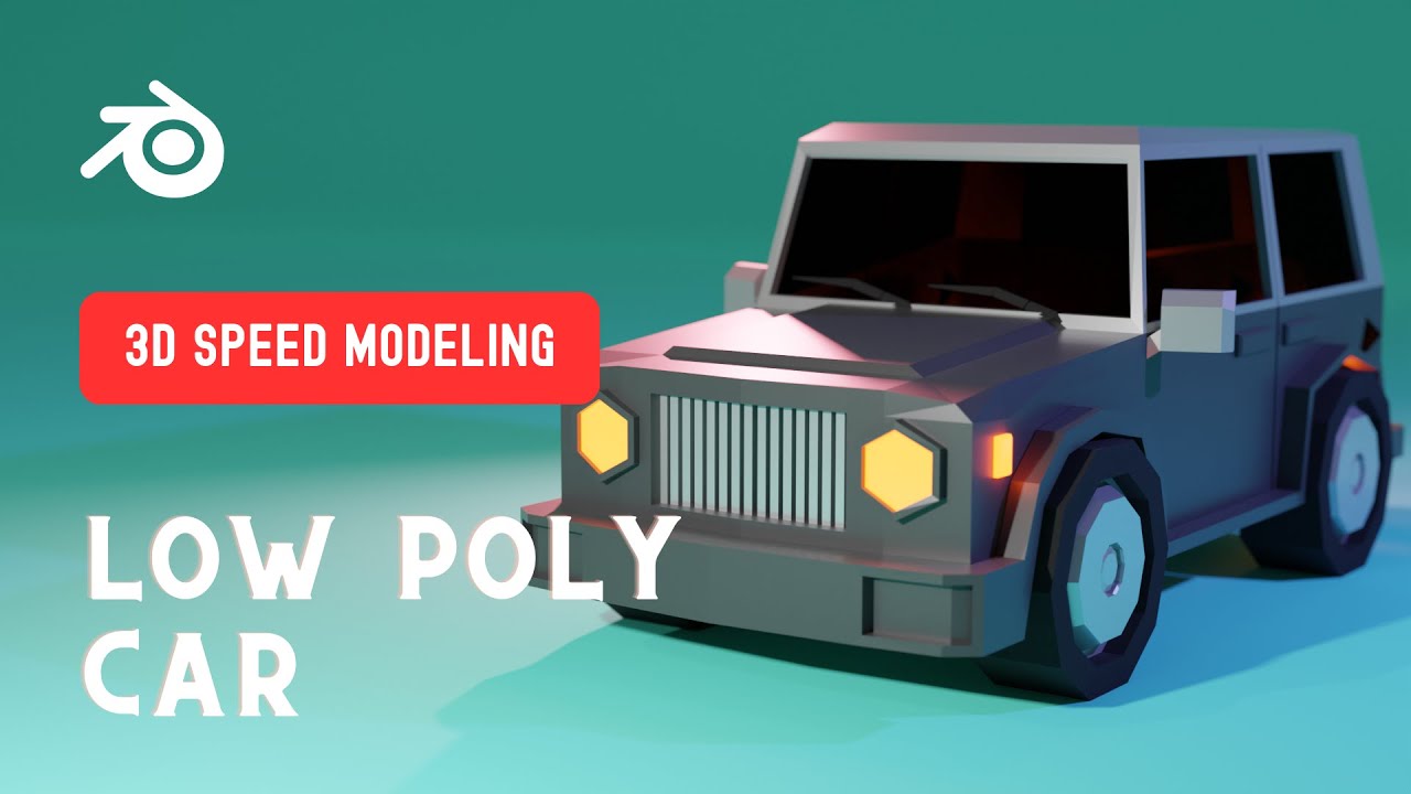 Low Poly Car Tutorial for Beginners in Blender | Simple and Easy to ...