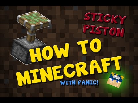 How To Minecraft||How to make Sticky Pistons|| - YouTube