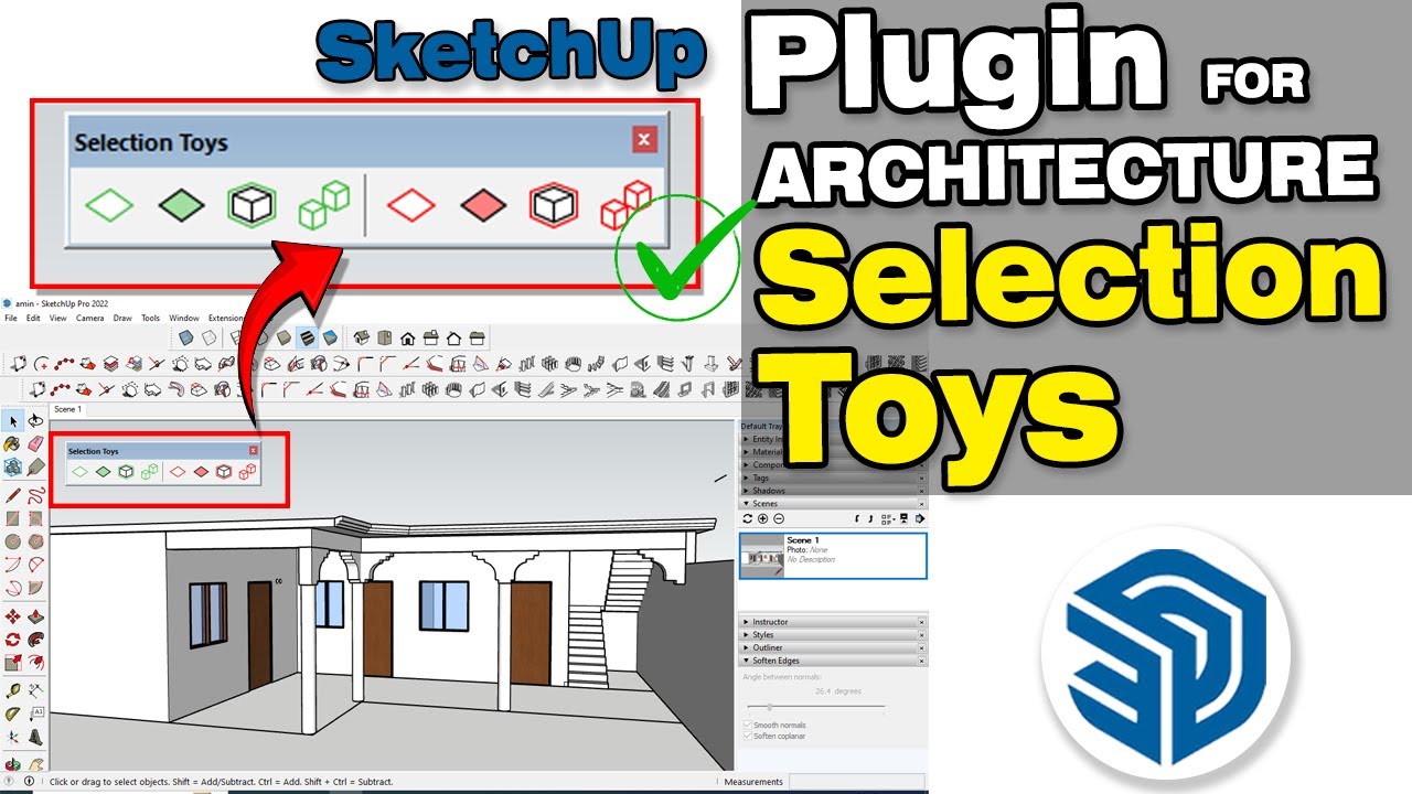 How to Use SketchUp Plugin Selection Toys | SketchUp Extensions For ...