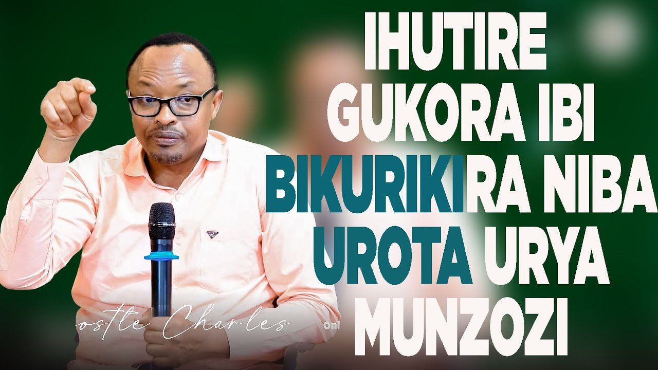 NIBA UROTA URYA MUNZOZI , IHUTIRE GUKORA IBI BIKURIKIRA - YouTube