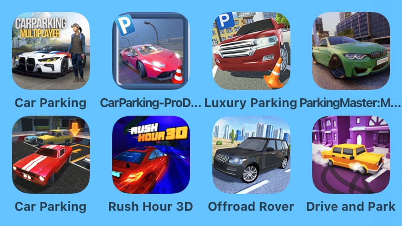 Car Parking, Car Parking Pro Driver, Luxury Parking, Parking Master and ...