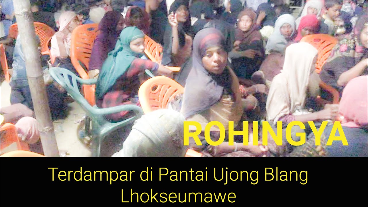 Rohingya Kembali terdampar di pantai Ujong Blang lhokseumawe - YouTube