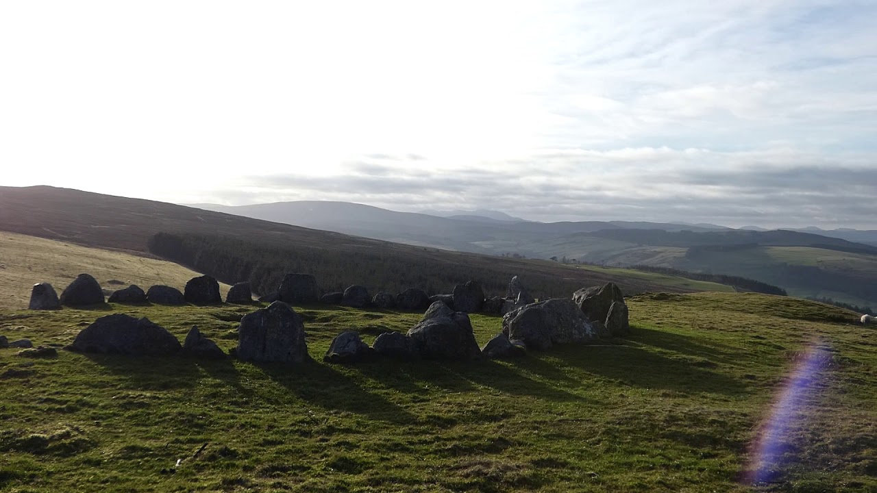 The wild Welsh Berwyn hills above Cynwyd including the amazing Moel Ty ...