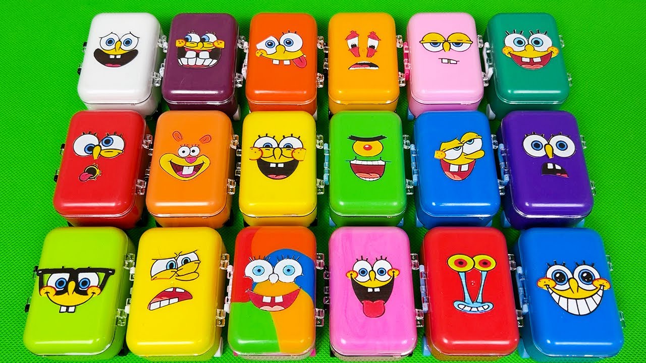 Mini Suitcases CLAY | Looking For SpongeBob Slime: Patrick, Squidward ...