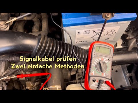 Signalkabel prüfen- zwei einfache Methoden - YouTube