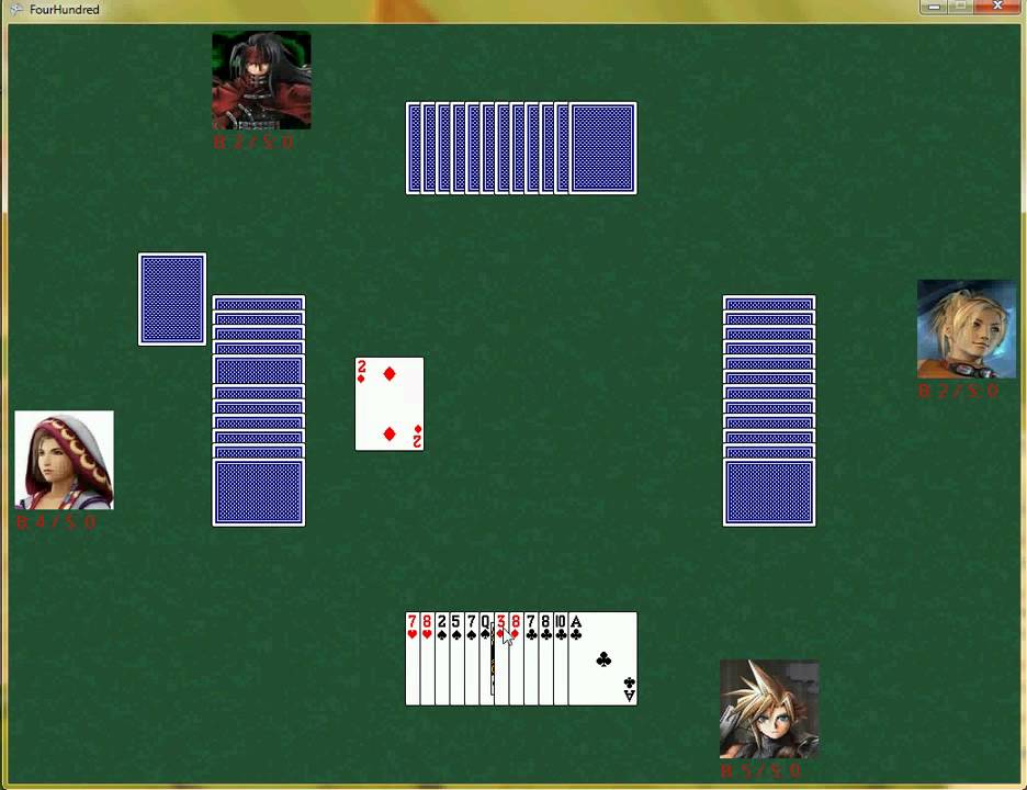 400 card game - new Interface - YouTube