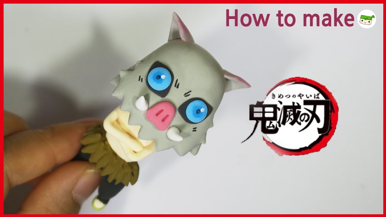 이노스케 만들기/귀멸의 칼날/클레이만들기/Making Inosuke/kimetsu no yaiba - YouTube