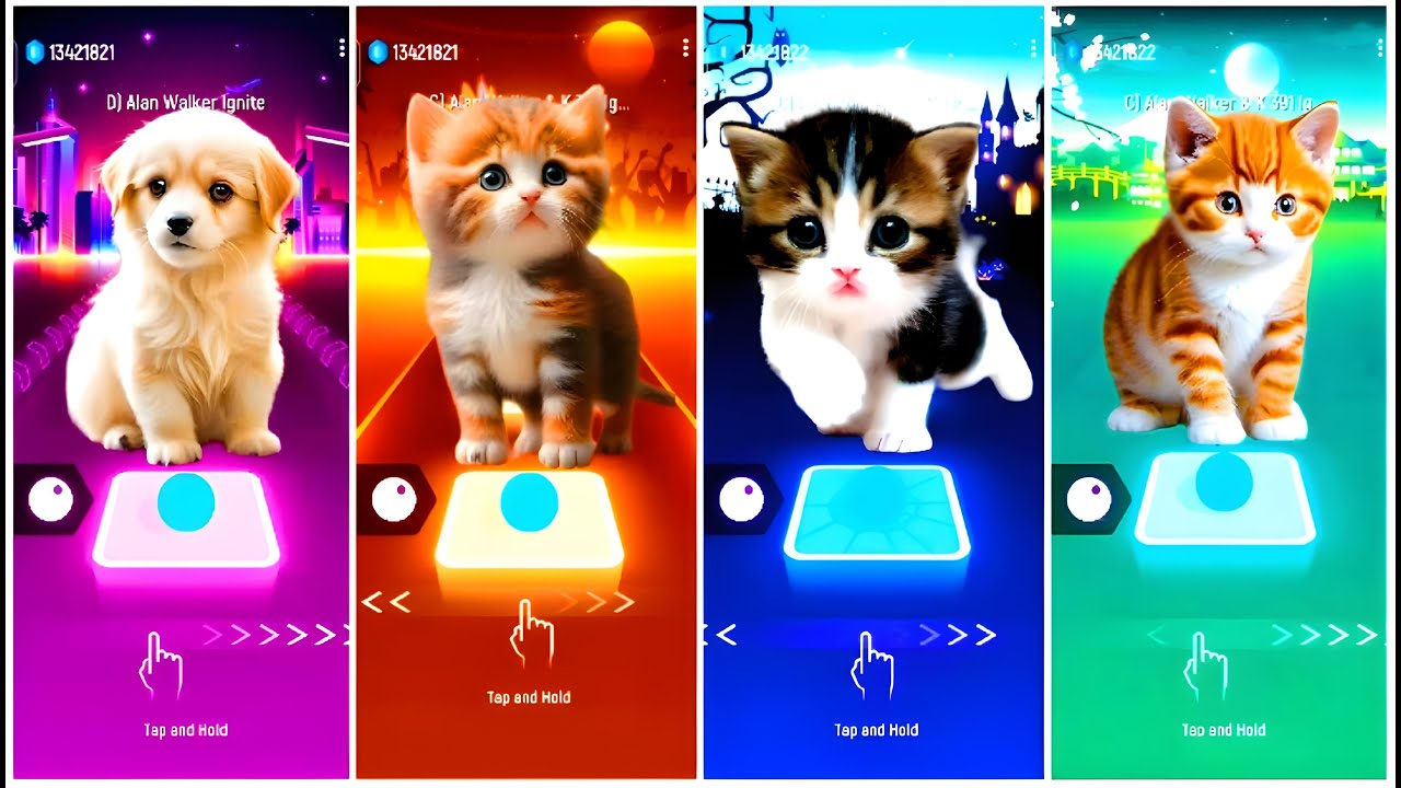 TILES HOP CUTE PUPPY 🐕 🆚 CATS 🐈 BATTLE ️Puppy Ignite 🆚 Cat Ignite 🆚 Cat ...