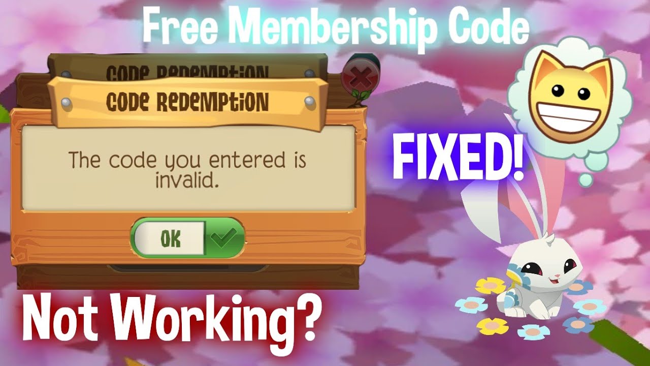 FREE MEMBERSHIP CODE NOT WORKING? Here's the Fix/Solution (SOLVED ...