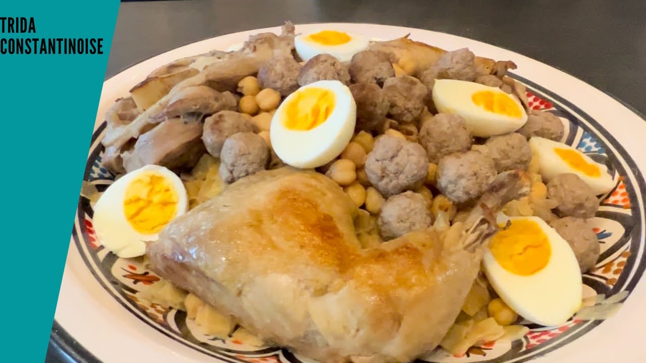 Trida Constantinoise plat traditionnel طبق تقليدي قسنطيني تريدة الكسكاس ...